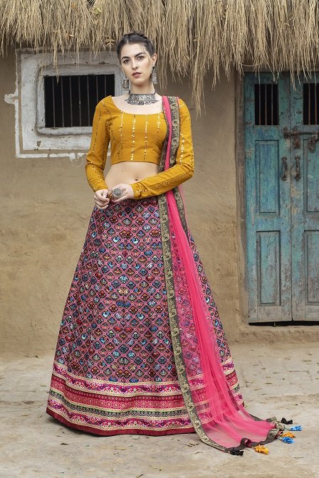 Rani and Multi Color Printed Lehenga Choli Collection – The Beauty Queen